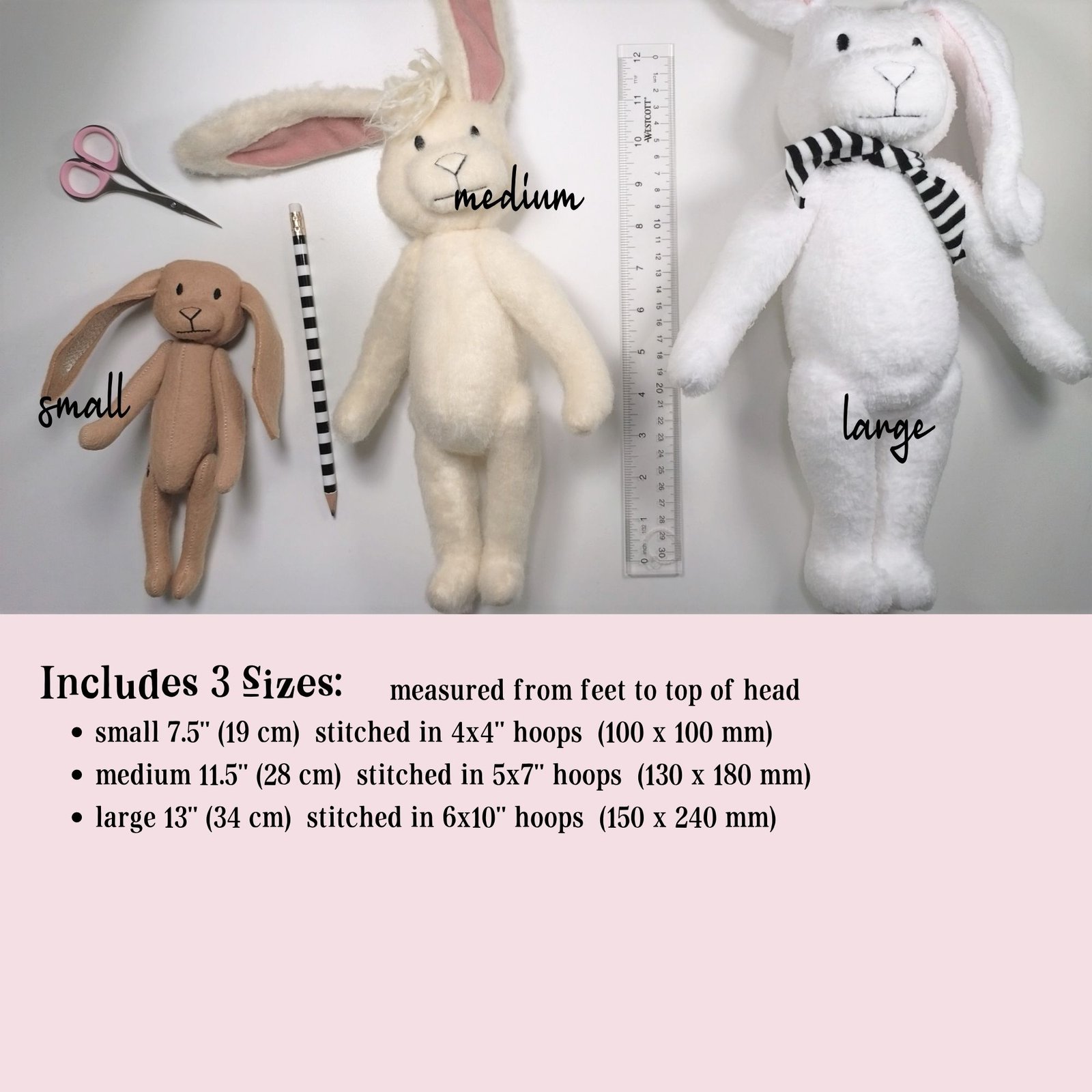 Jointed Bunny ITH Design – Ballyhoo Creations